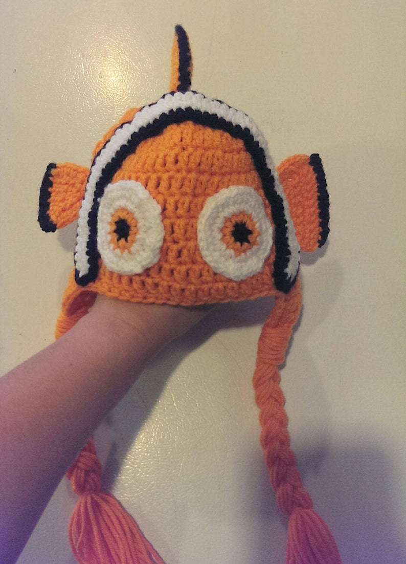 Crochet Nemo inspired hat Finding Nemo hat Halloween | Etsy
