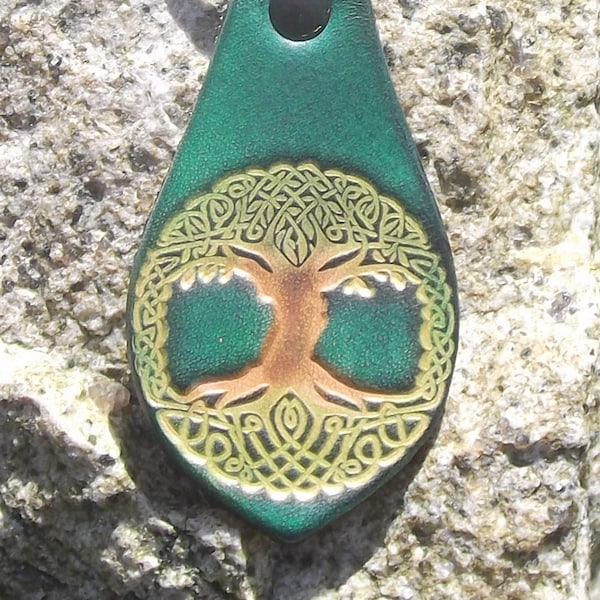 Leather Tree Key Ring - Etsy