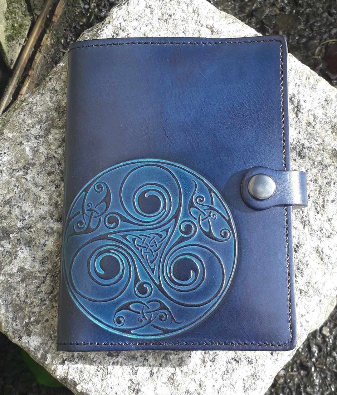 A6 Leather Notebook, Grand Triskell 2 Design (16 Colors Available) - Etsy