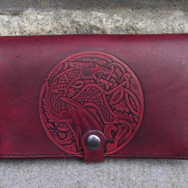 Dragon Checkbook Cover - Etsy