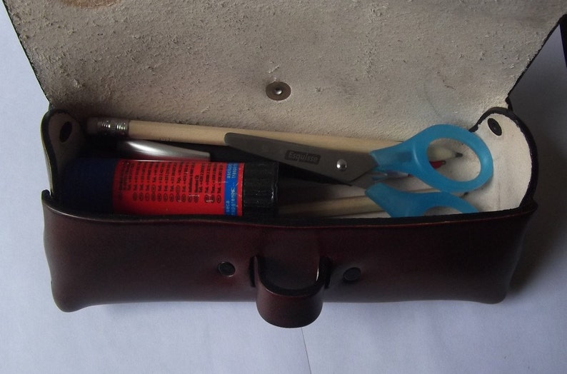 Plumier en cuir trousse vide-poche décor papillons | Etsy France