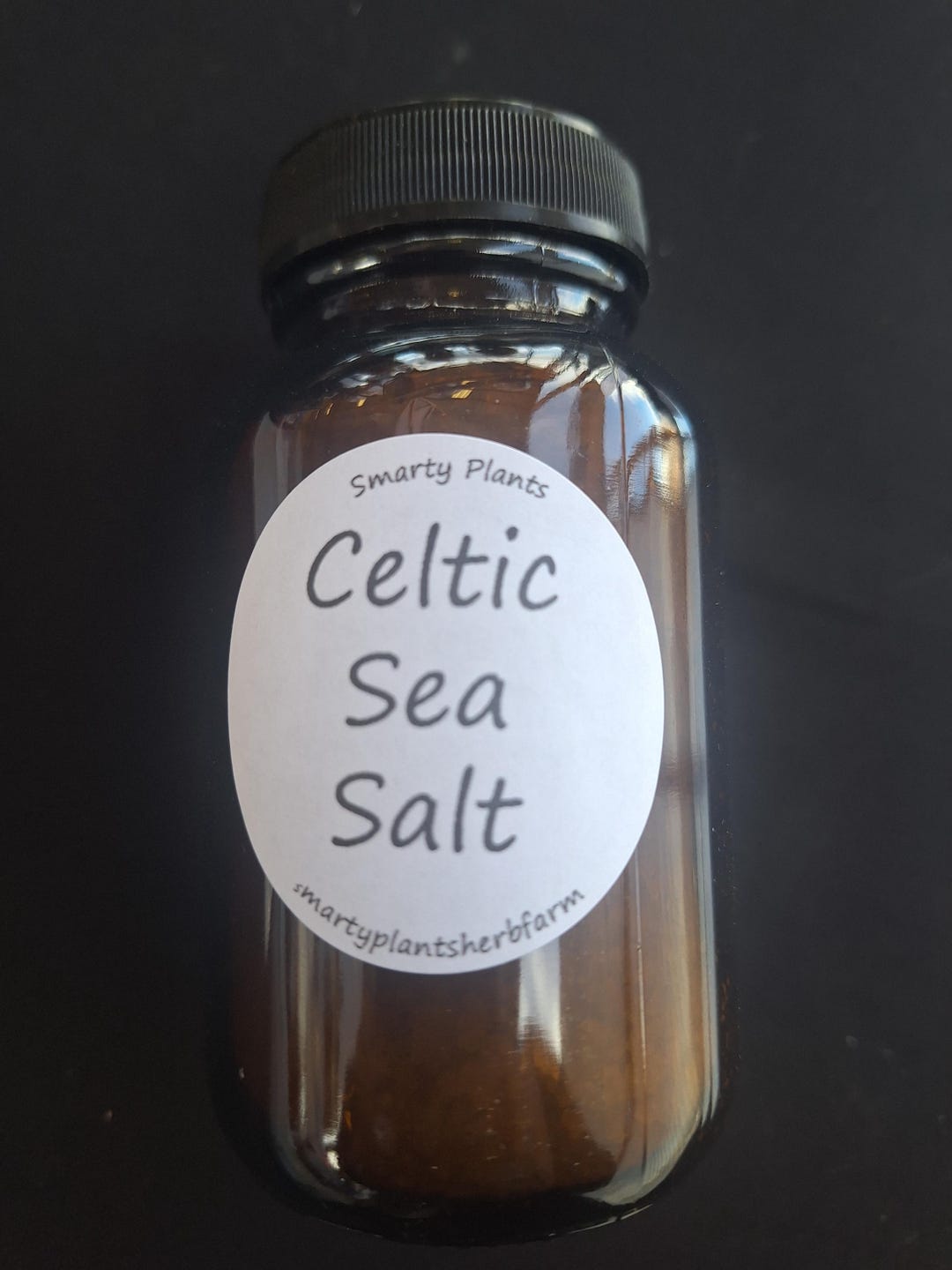 Celtic Sea Salt 4 Oz. Amber Glass Bottle - Etsy