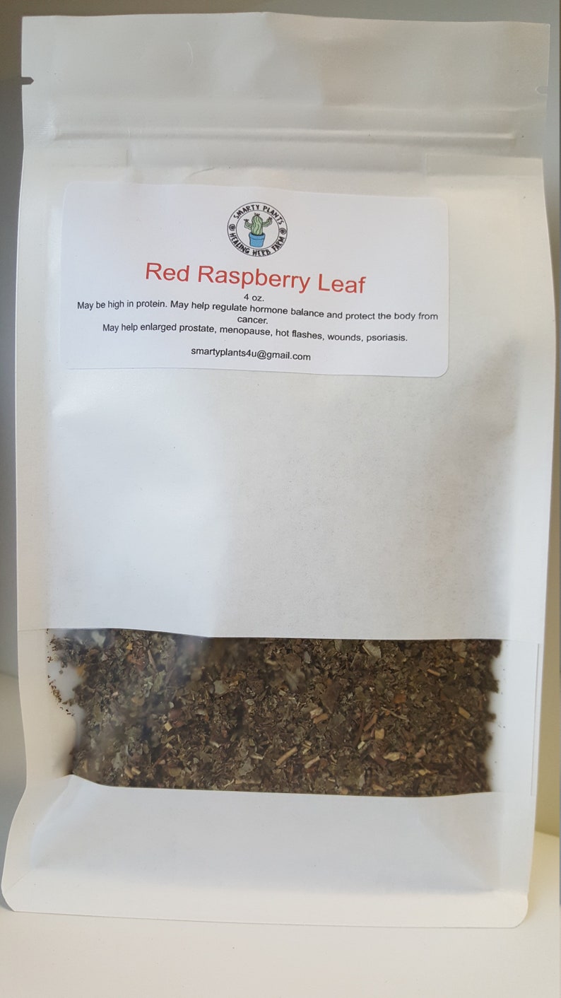 Red Raspberry Leaf Dried Organic 4 Oz. Bulk Resealable Reusable ...