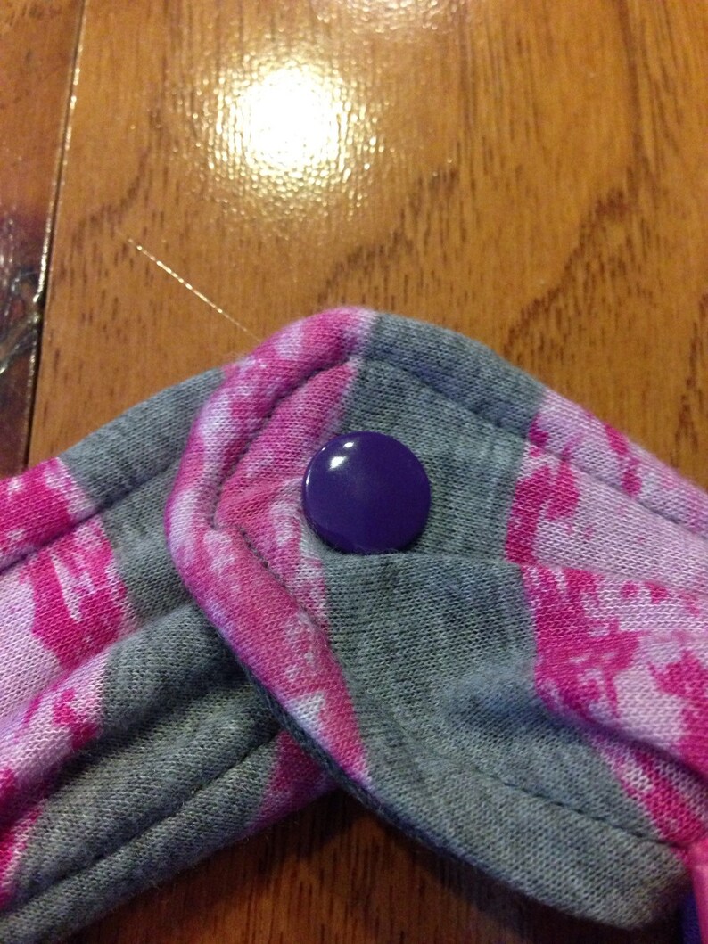 Pink & Purple Scarf Bib With Bow - Etsy