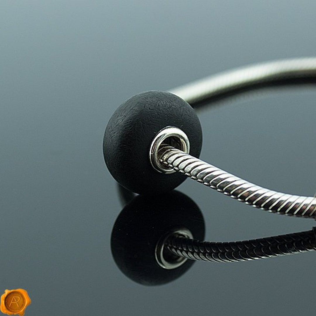 Black Baltic Amber Charm Bead Teardrop Cherry Amber Trollbeads Amber ...