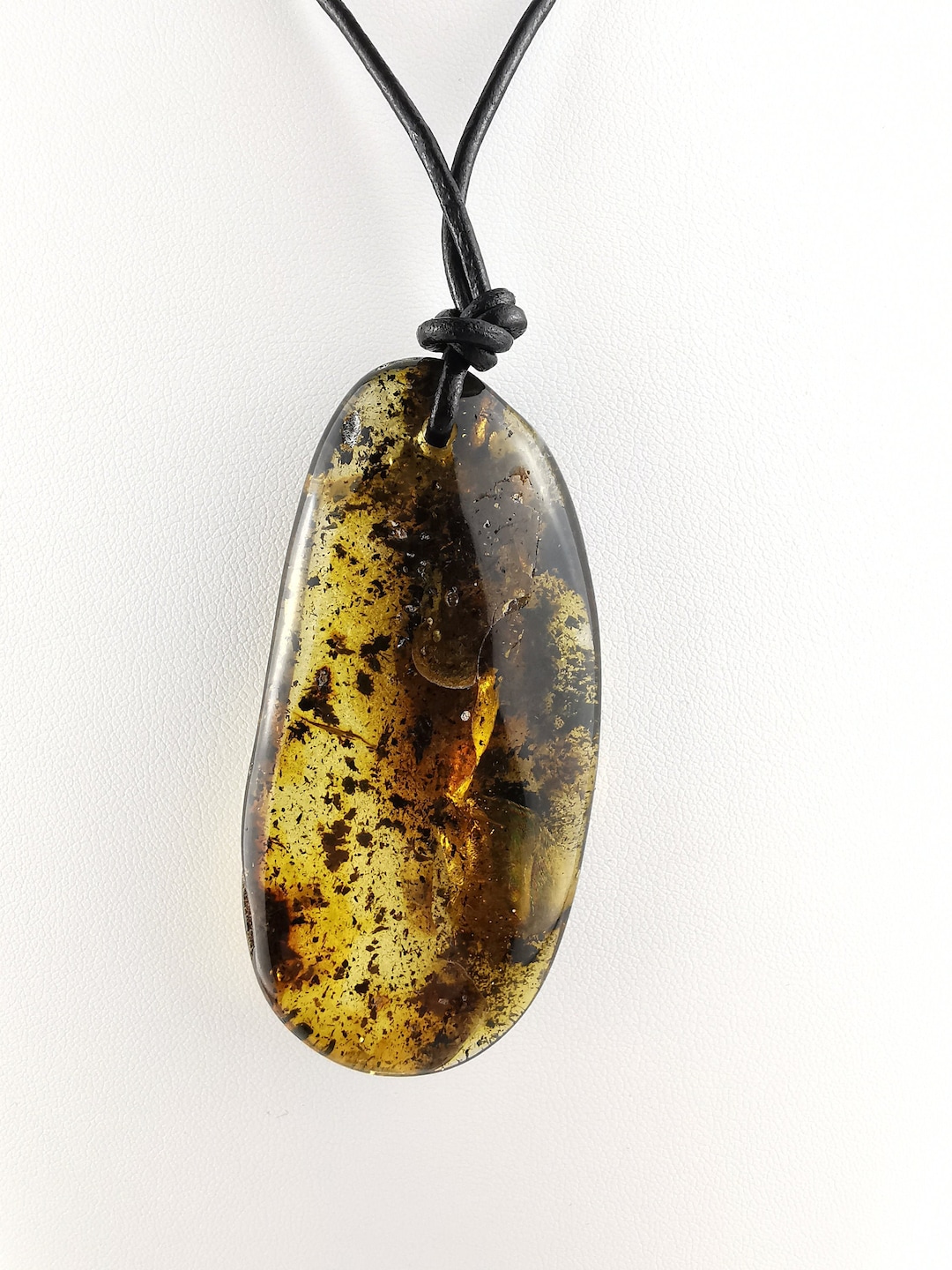 Large Baltic Amber Amulet Pendant Necklace | Viking Pendant for Men ...
