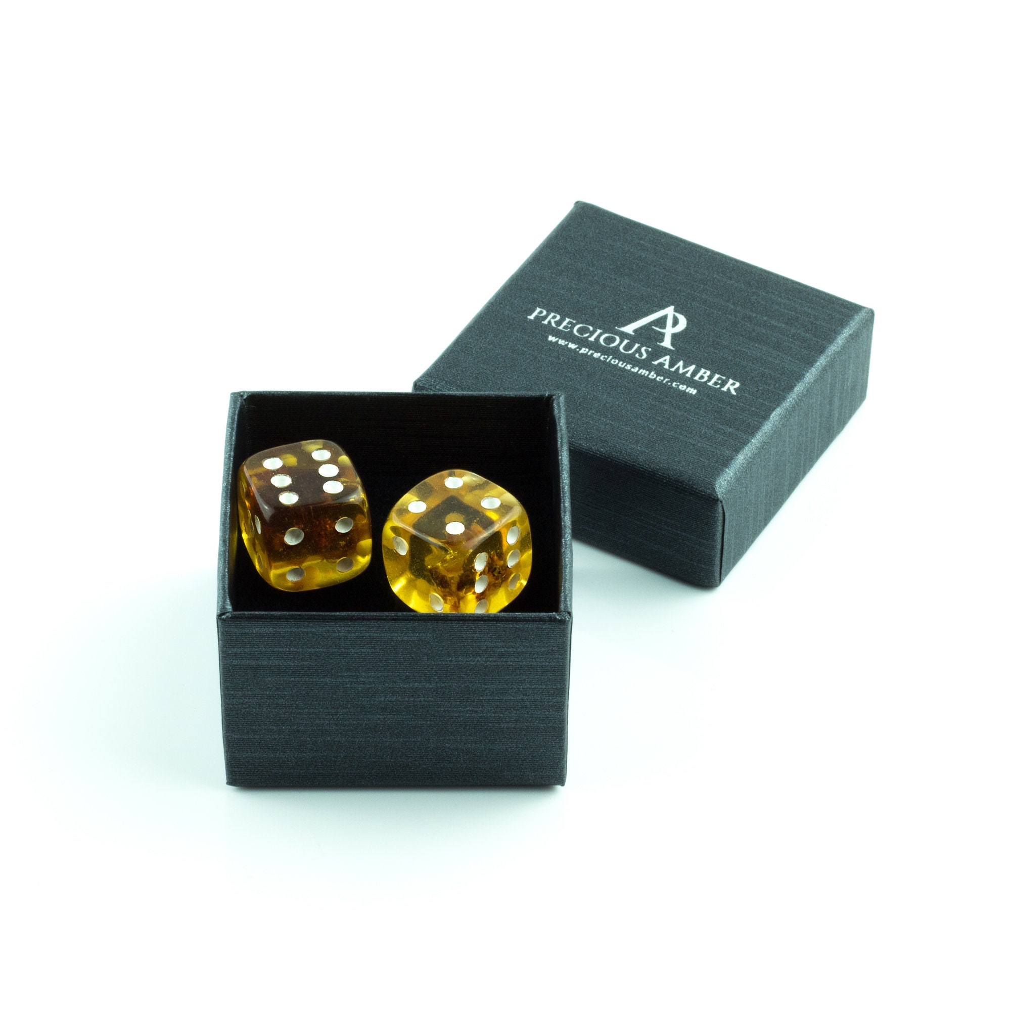 FREE GIFT BOX 14 X 14 Pair Amber Dice Set Handmade Baltic - Etsy