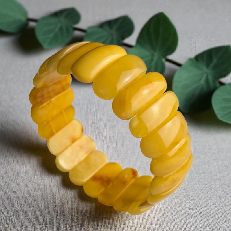 Amber Bangle - Etsy