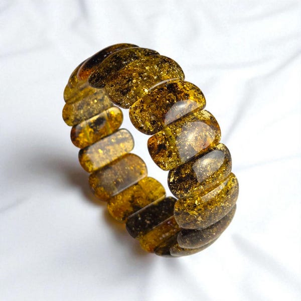 Amber Bangle - Etsy