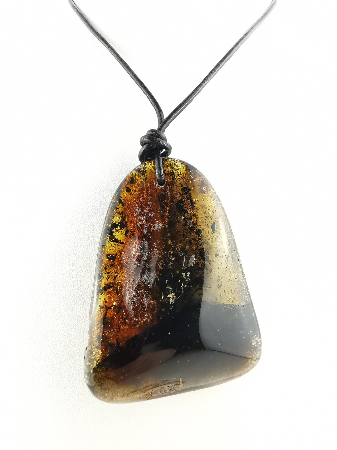 Large Baltic Amber Amulet Protective Pendant Necklace | Viking Pendant ...