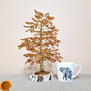 Stunning Handmade Amber Tree Gift | Large Honey Baltic Amber Oak Tree ...
