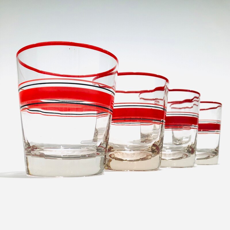 Striped Glasses - Etsy