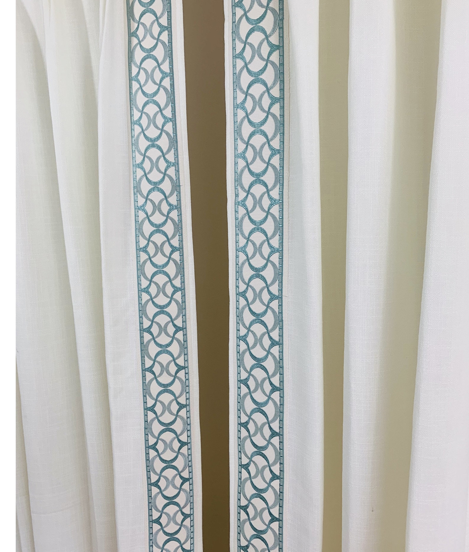 Curtains With Decorative Trims, Custom Draperies With Border Trim ...