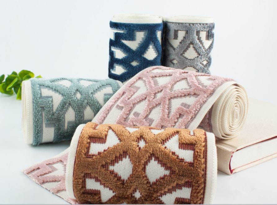 Decorative Fabric Trim for Curtains Fretwork Velvet Curtain - Etsy