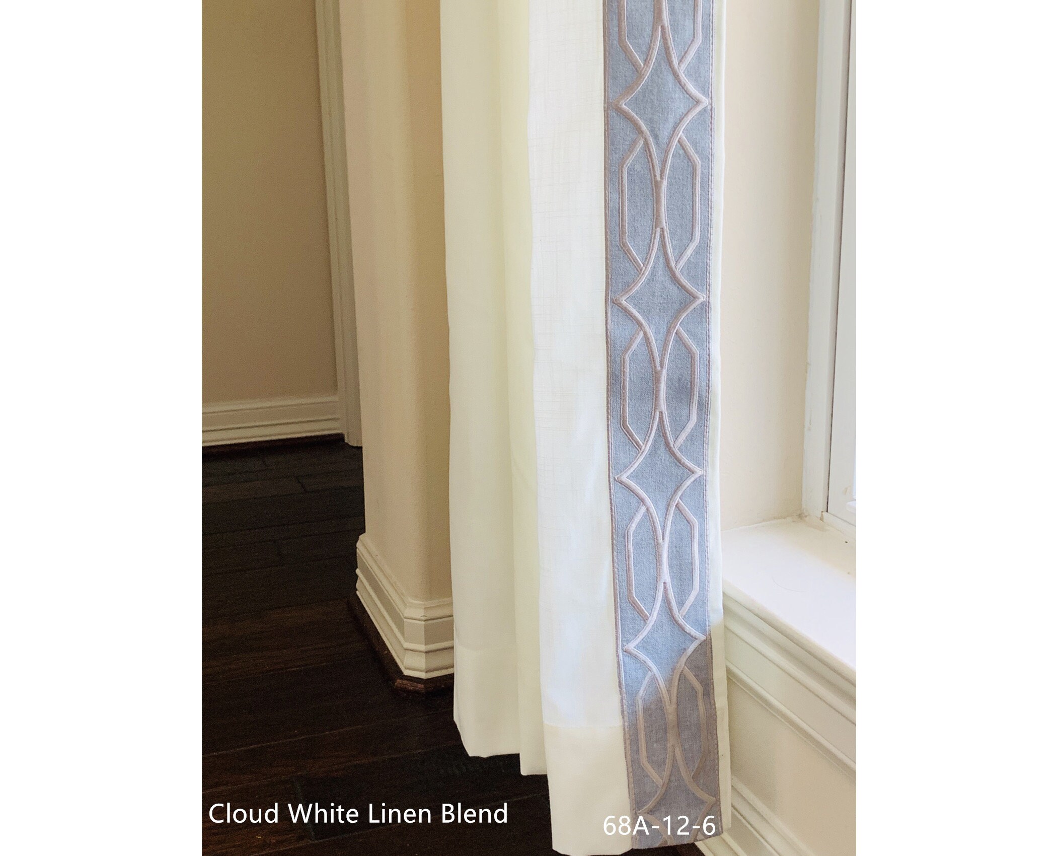 Decorative Fabric Trim for Curtains, Embroidery Decorative Trim, 3 ...