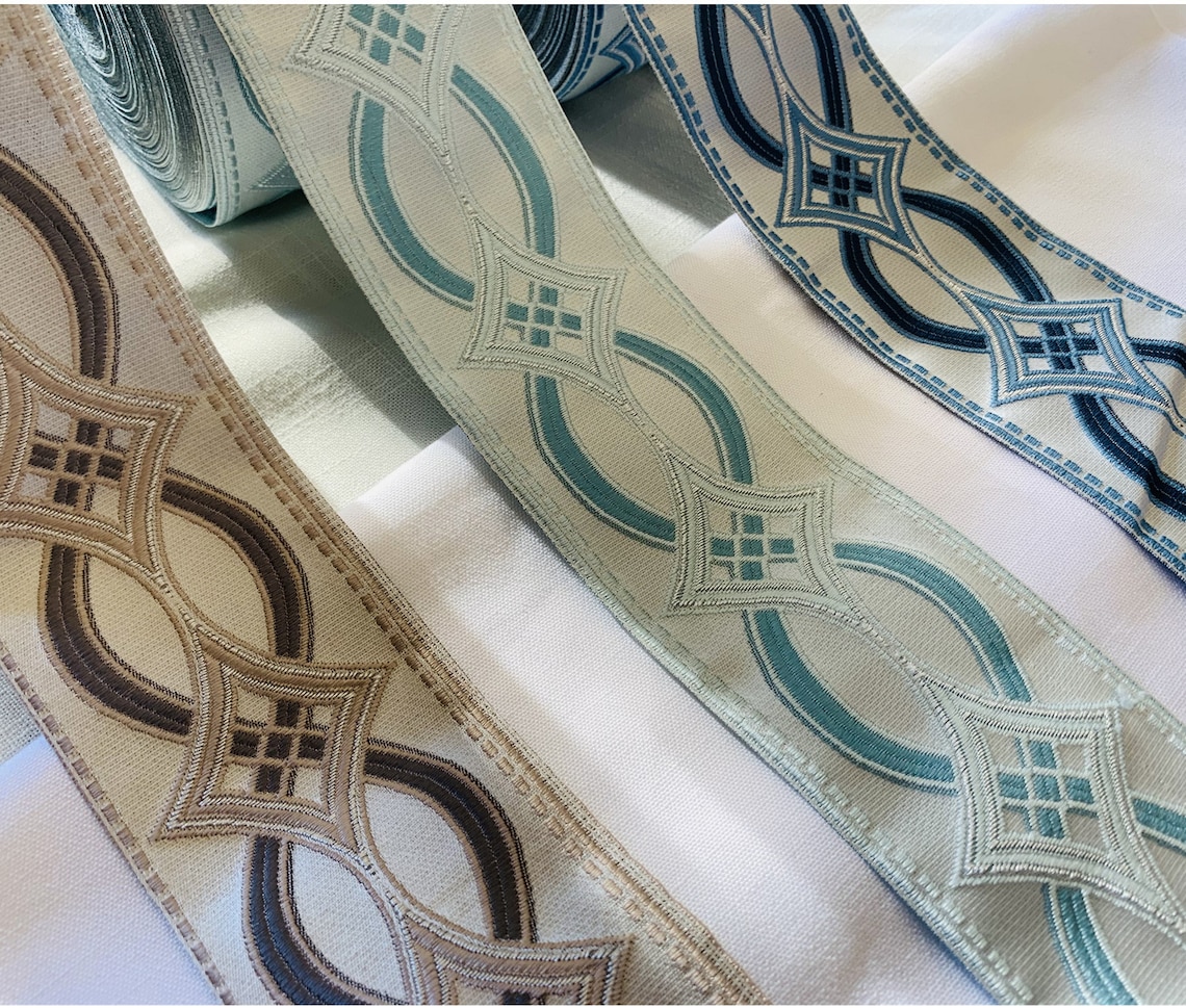 Drapes With Ribbon Trims Add Fabric TRIM to Your - Etsy