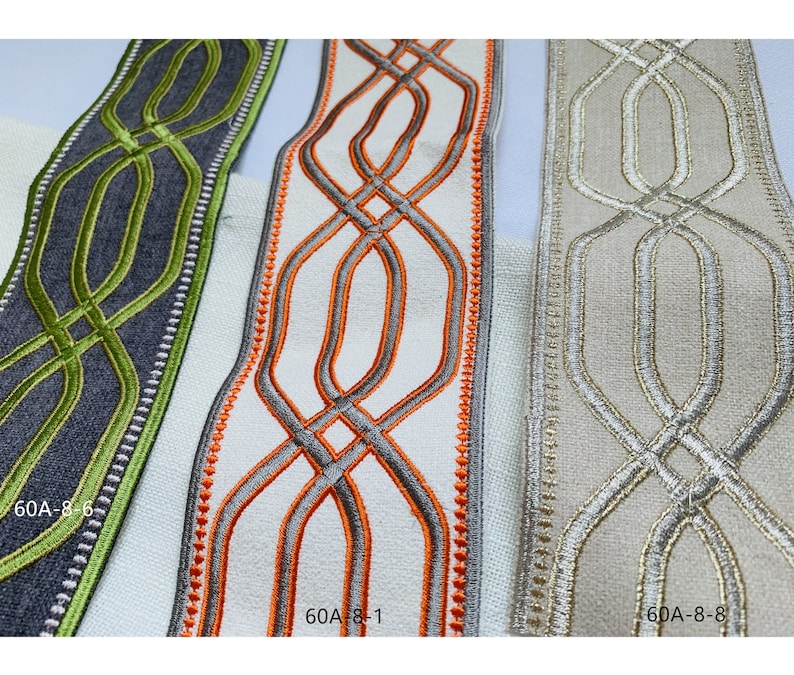 Decorative Fabric Trim for Curtains Embroidery Fabric Curtain - Etsy