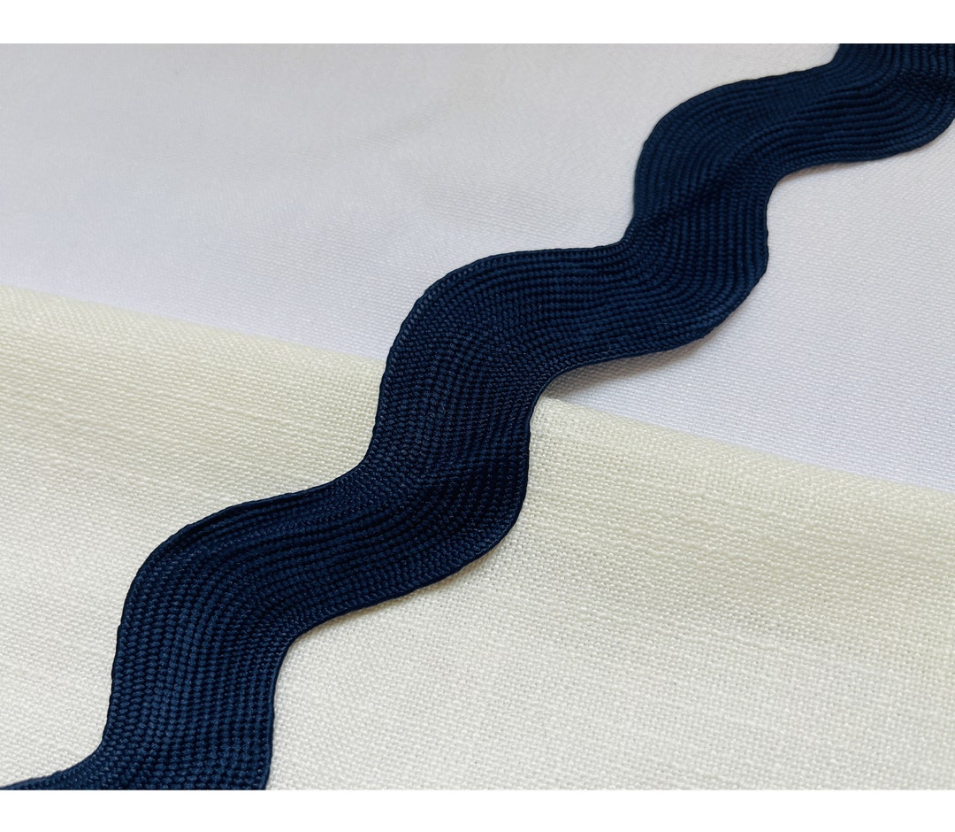Navy Wave Weave Trim, S Shape Trim, 3cm 1.2" Wide - Etsy