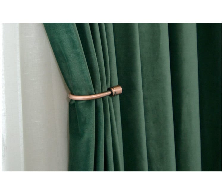 Pair of Hunter Green Velvet Curtains Silky Velvet Curtains - Etsy UK