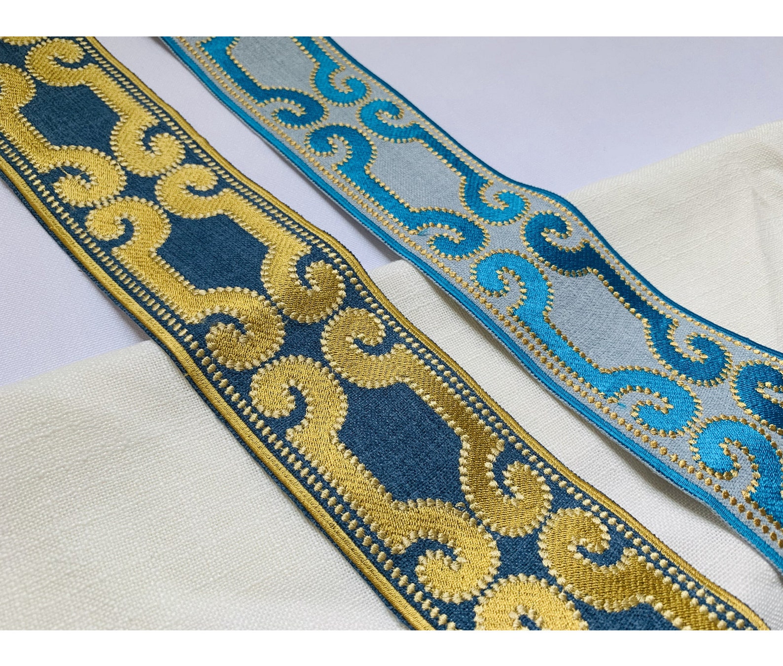 Decorative Fabric Trim for Curtains Embroidery Decorative - Etsy