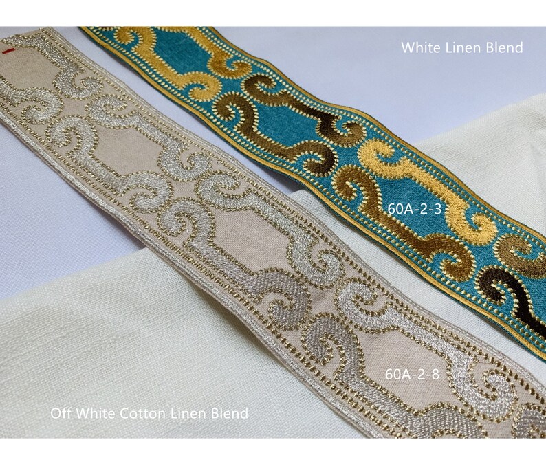 Decorative Fabric Trim for Curtains, Embroidery Decorative Trim, 3 ...