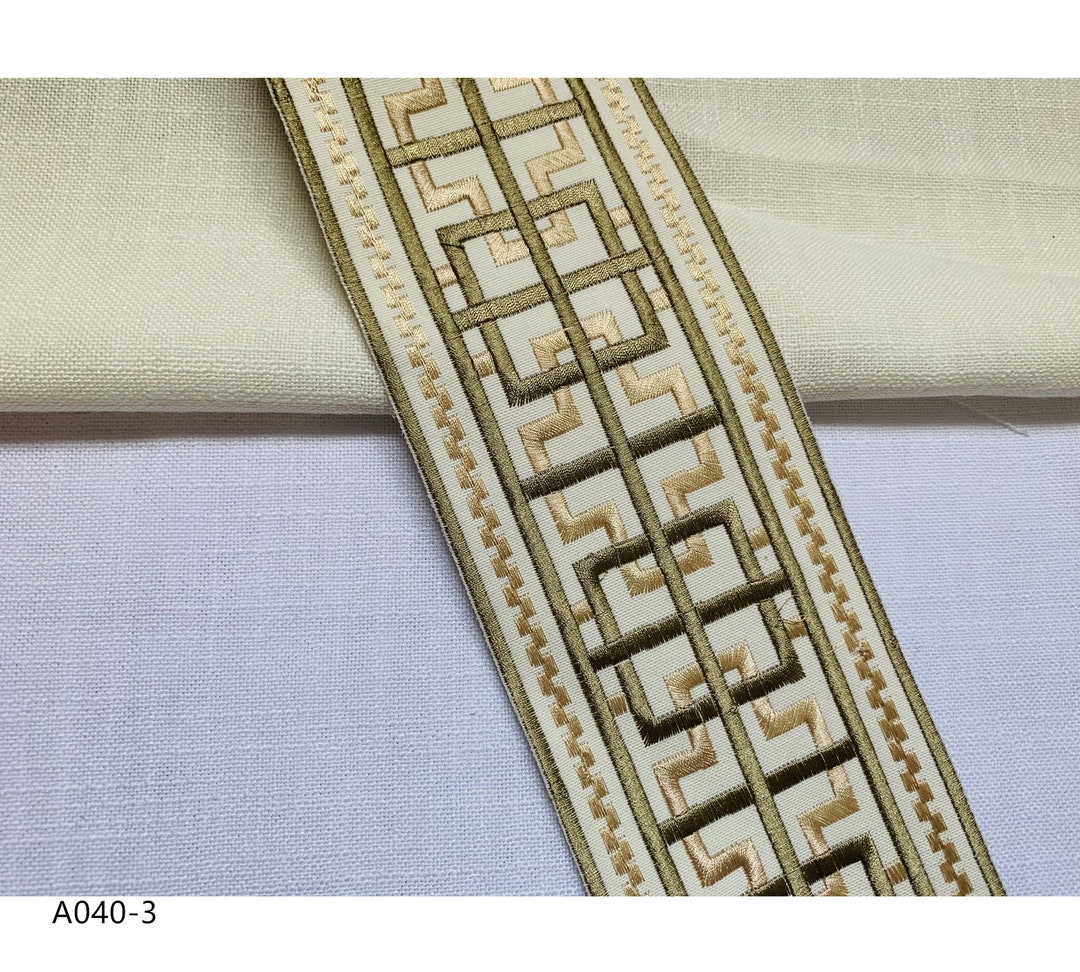 Decorative Fabric Trim for Curtains, Embroidery Decorative Trim, 3.5 ...