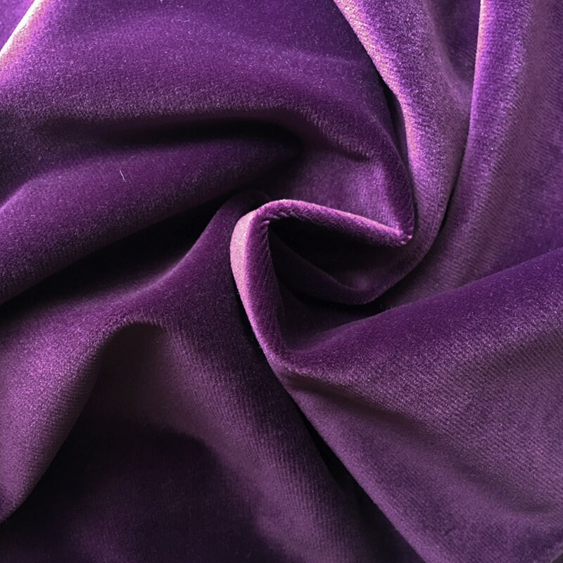 Pair of Purple Velvet Curtains, Bedroom Velvet Curtains, Living Room ...