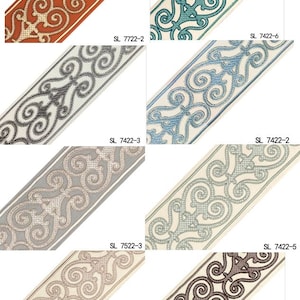 Decorative Fabric Trim for Curtains, Greek Key Upholstery Fabric ...