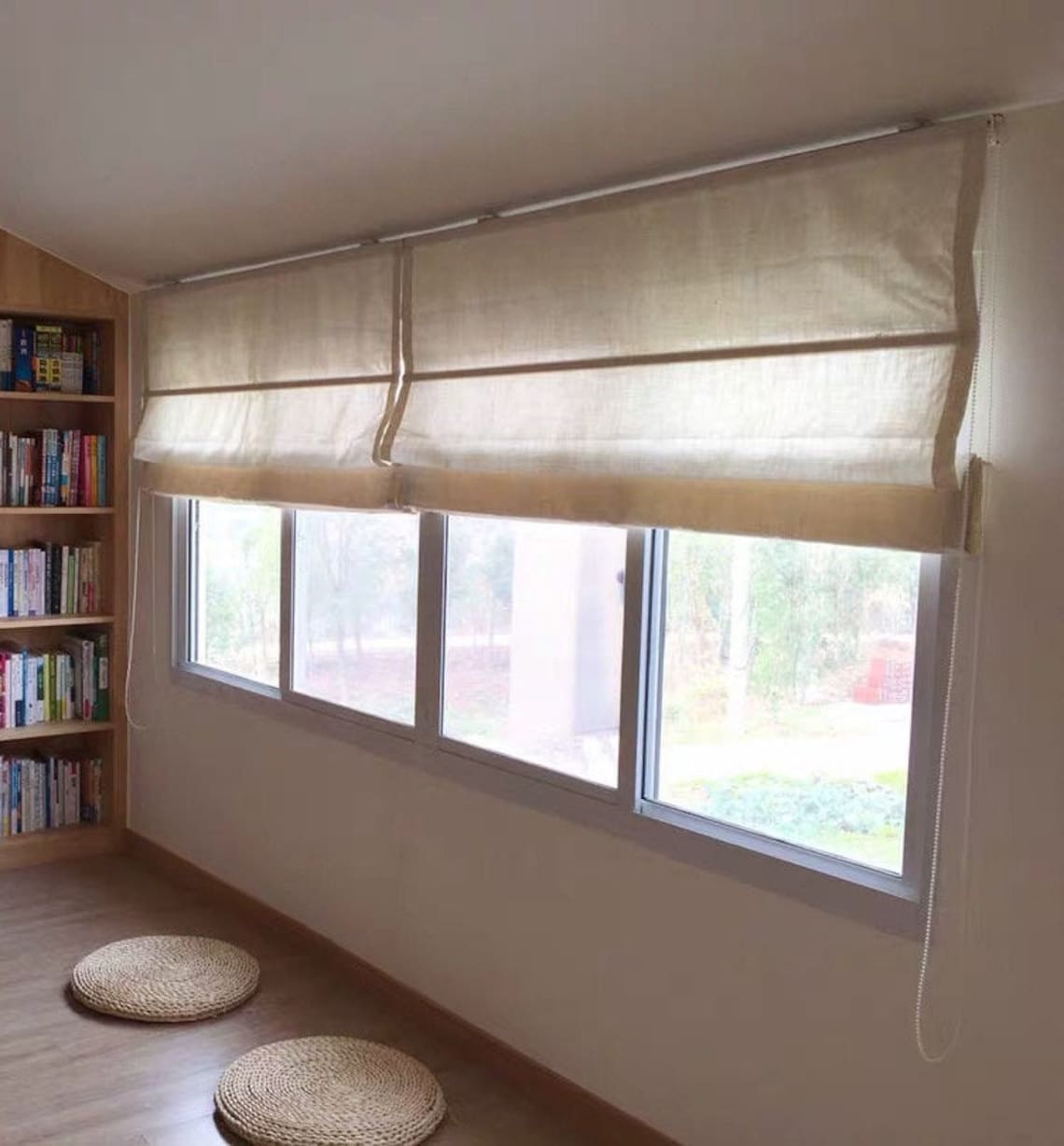 Roman Shades Custom Size With Lining Roman Blinds Linen - Etsy