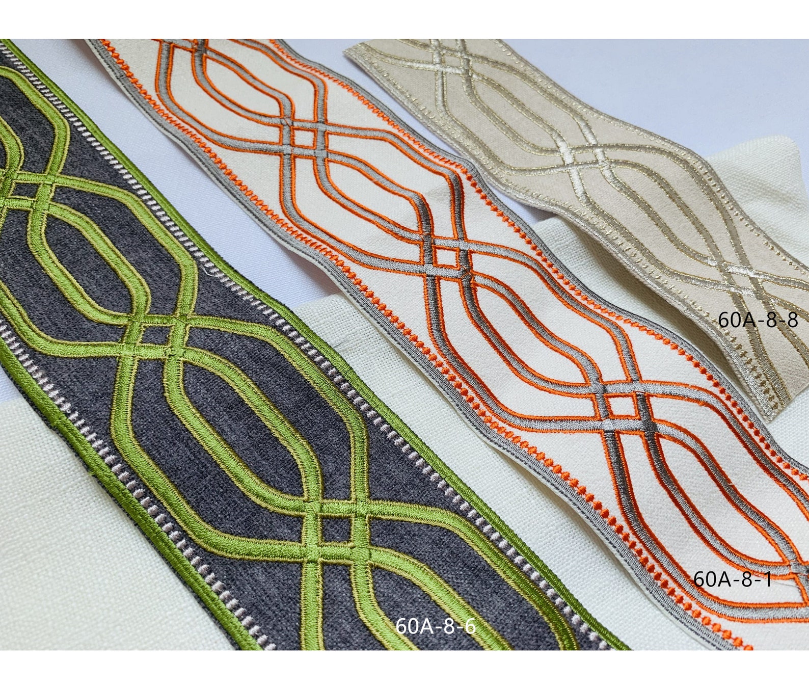 Decorative Fabric Trim for Curtains Embroidery Fabric Curtain - Etsy