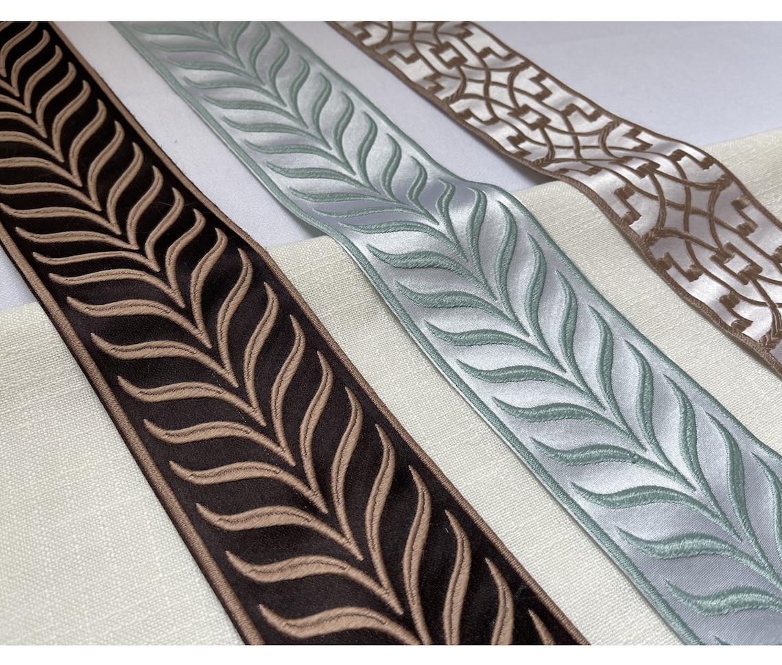 Drapes With Ribbon Trims Add Fabric TRIM to Your Drapes - Etsy