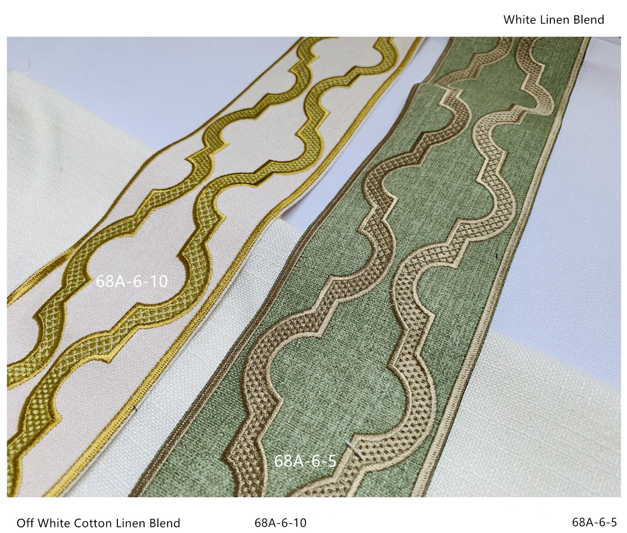 Decorative Fabric Trim for Curtains, Embroidery Decorative Trim, 3 ...