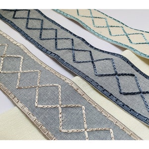 Decorative Fabric Trim for Curtains, Embroidery Decorative Trim, 2 3/4 ...