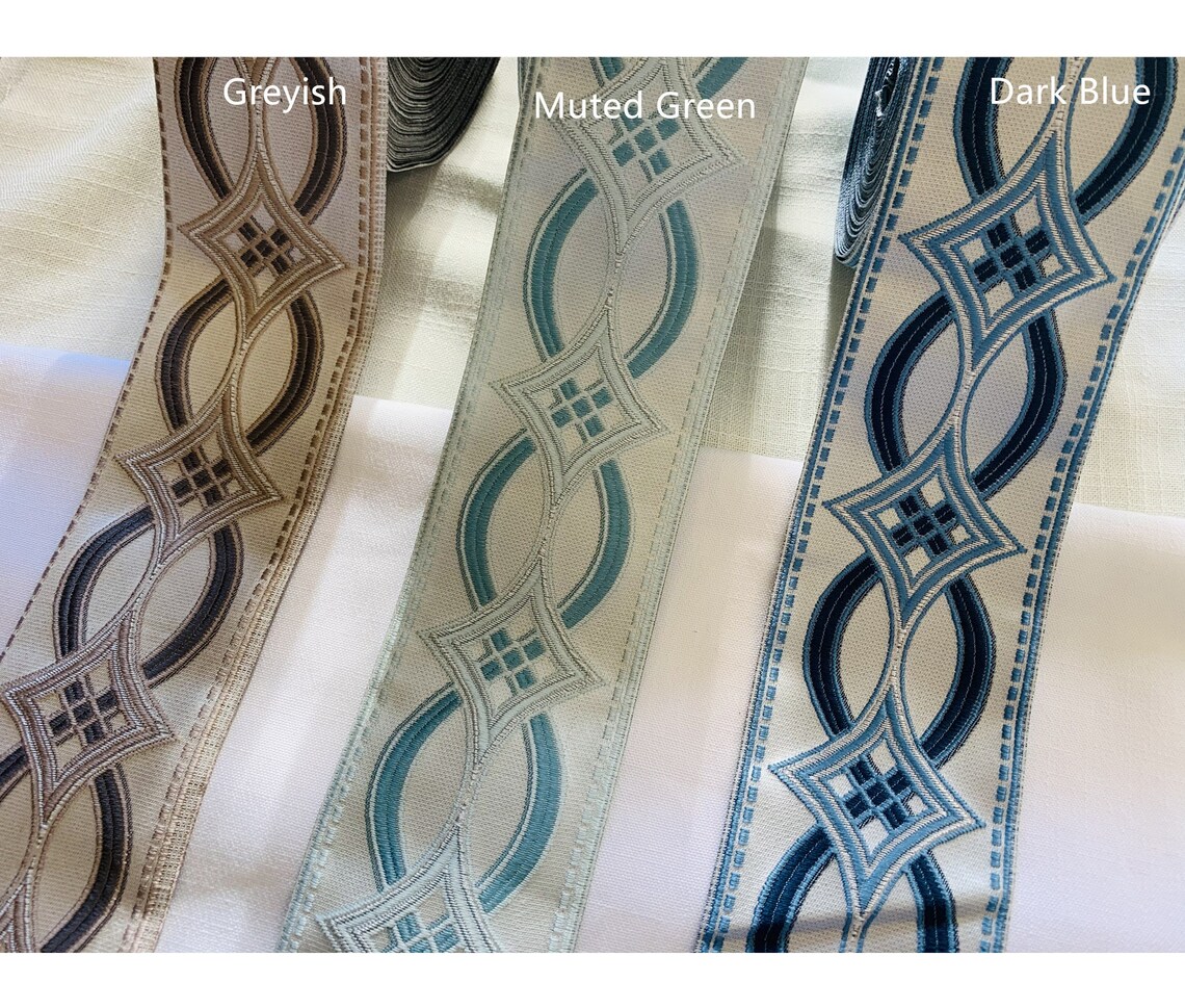 Drapes With Ribbon Trims Add Fabric TRIM to Your - Etsy