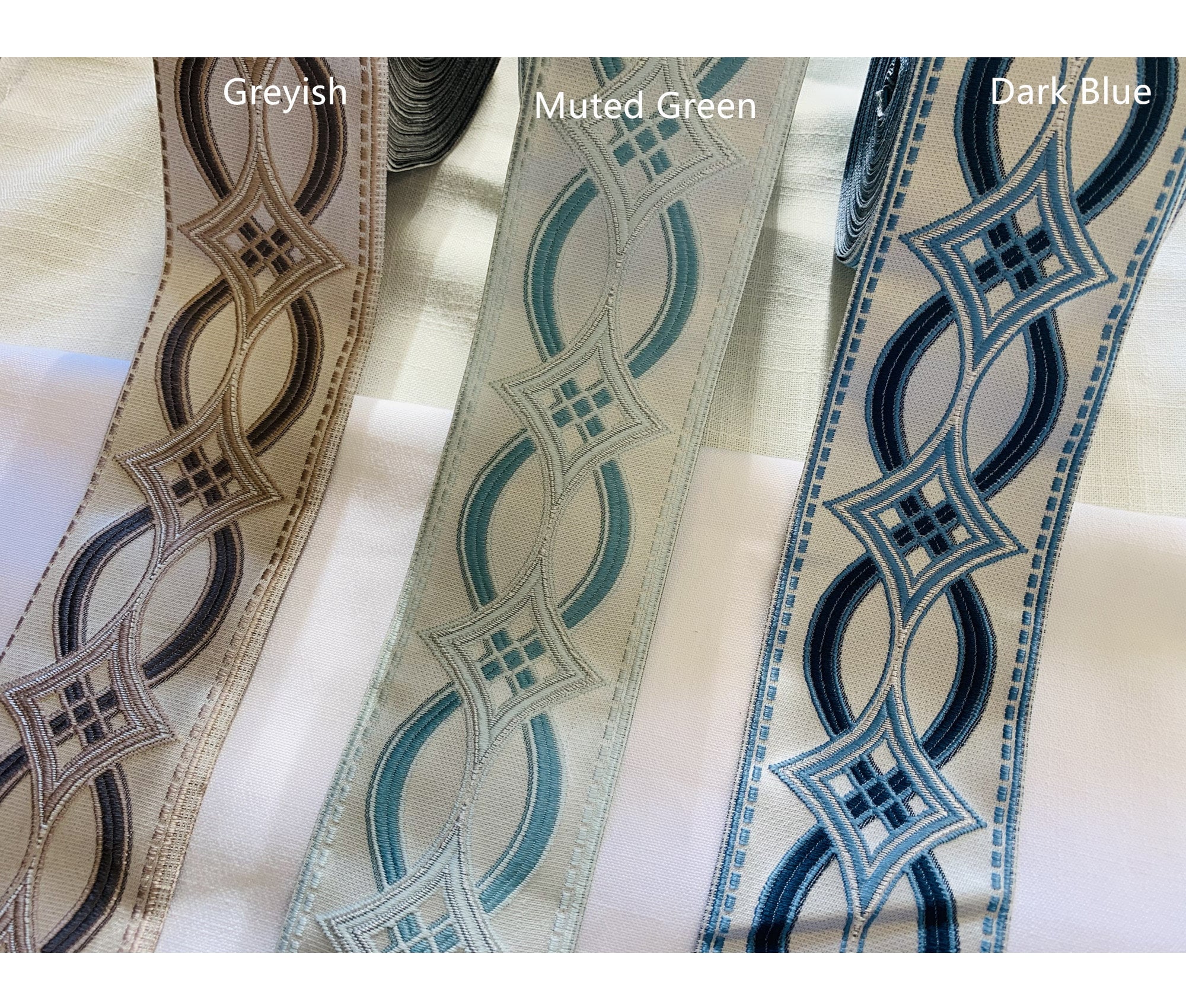 Drapes With Ribbon Trims Add Fabric TRIM to Your - Etsy