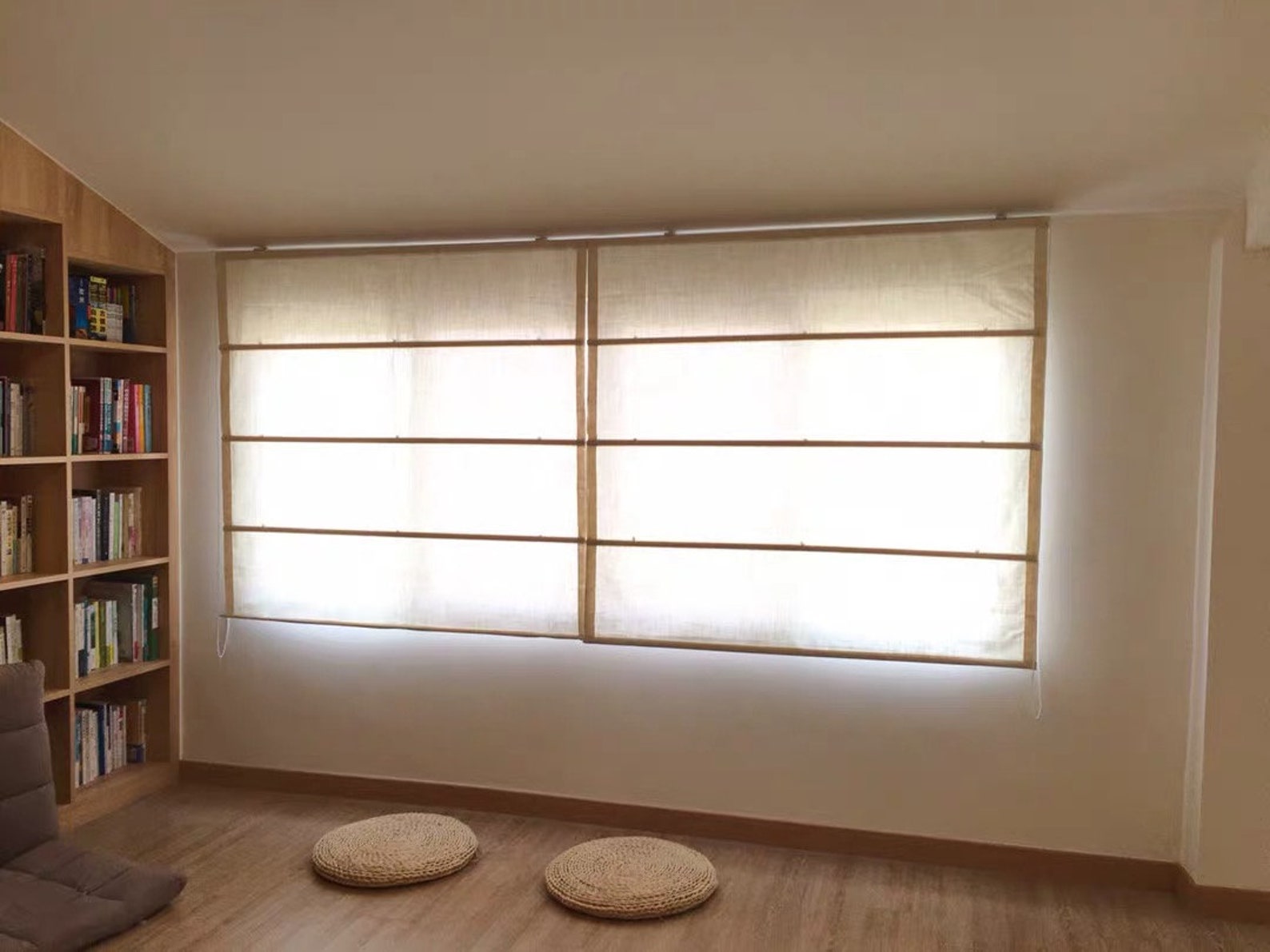Roman Shades Custom Size With Lining, Roman Blinds, Linen, Flax, Velvet ...