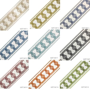 Hectagon Trim for Curtains, Shams, Fabric Curtain Trim, Upscale ...