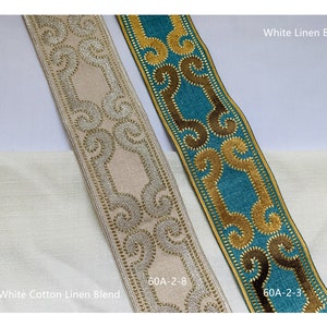 Decorative Fabric Trim for Curtains, Embroidery Decorative Trim, 3 ...