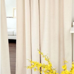 Cream Curtains, Cream Curtain Panels, Window Curtain Panels, Linen ...