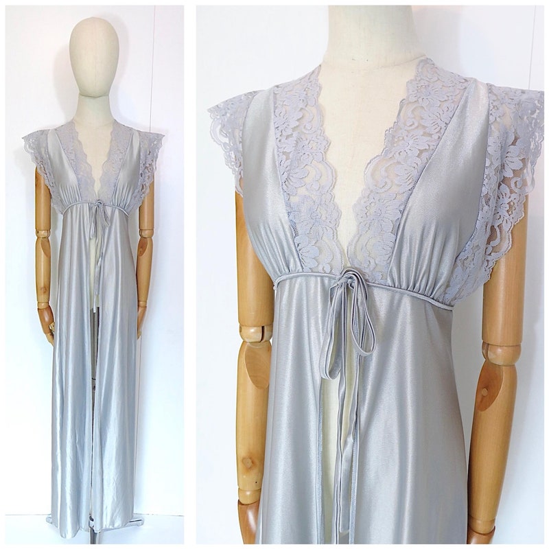 Slip Dress and Peignoir - Etsy UK