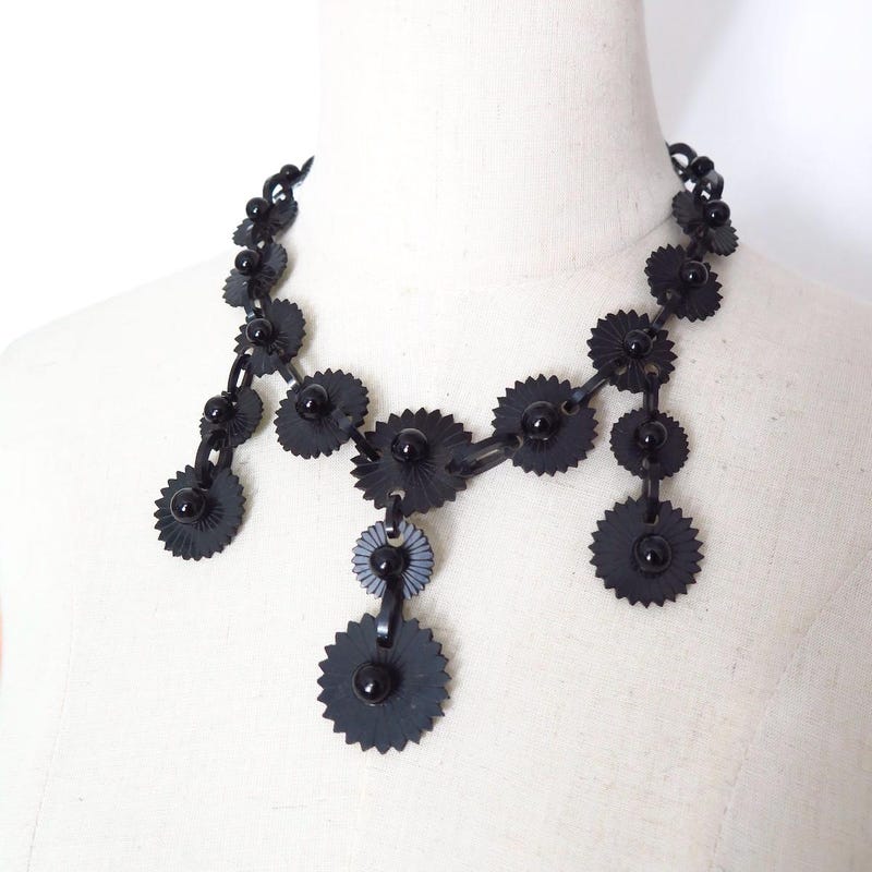 Carved Jet Pendant - Etsy