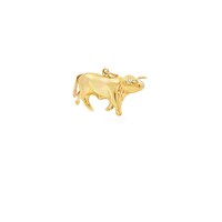 Detailed Bull Gold Charm, Bull Pendant, Spanish Charm, Running of the ...