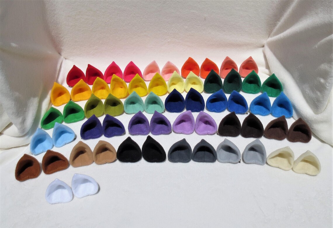 Clip-on Pony Ears new Colors Listed 50 Available Colors - Etsy