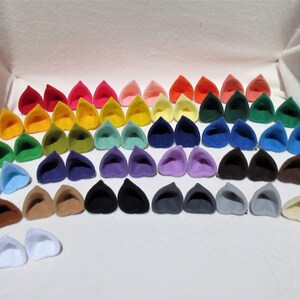 Clip-on Pony Ears, *new Colors Listed*, 50+ Available Colors, Lolita ...