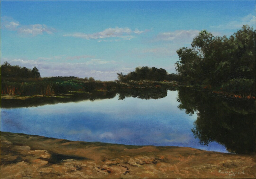 Where Time Stands Still | Original Landscape Oil Painting, 35 X 50 Cm ...