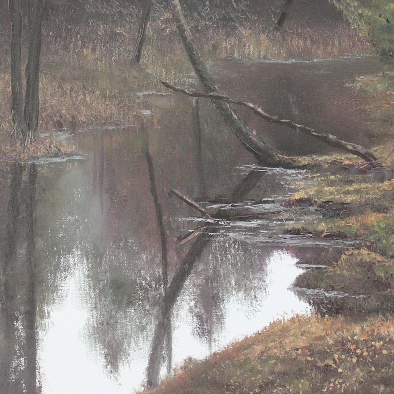 Murky Waters Original Oil Painting, 45 X 60 Cm / 17.7 X 23.6 Classical ...
