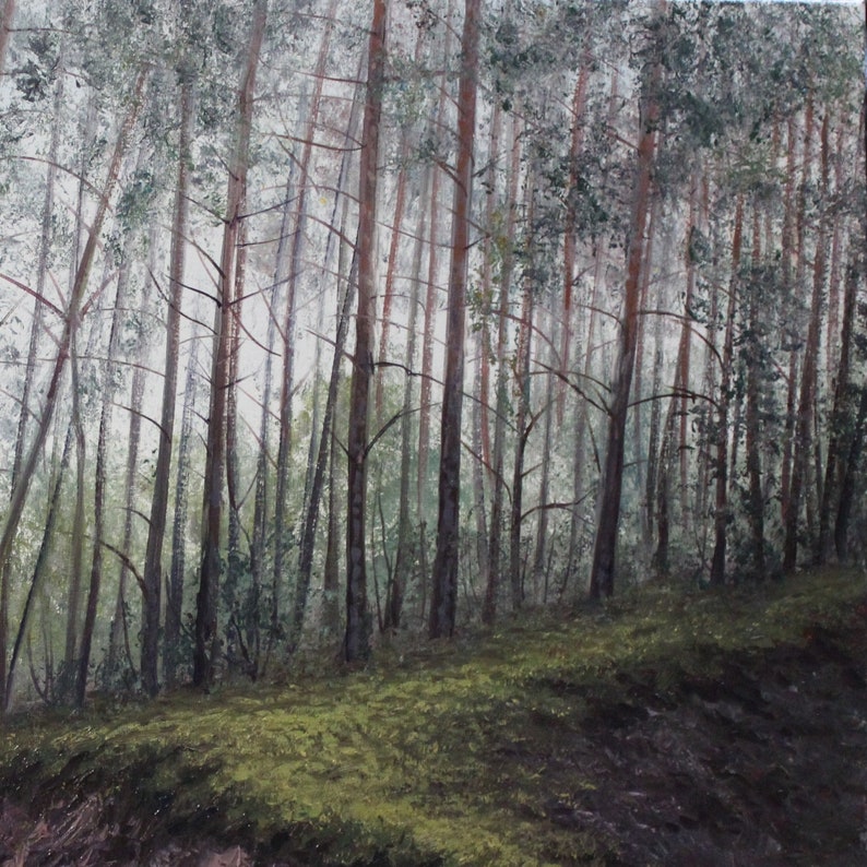 Adventure Awaits | Original Landscape Oil Painting, 45 X 60 Cm / 17.7 ...