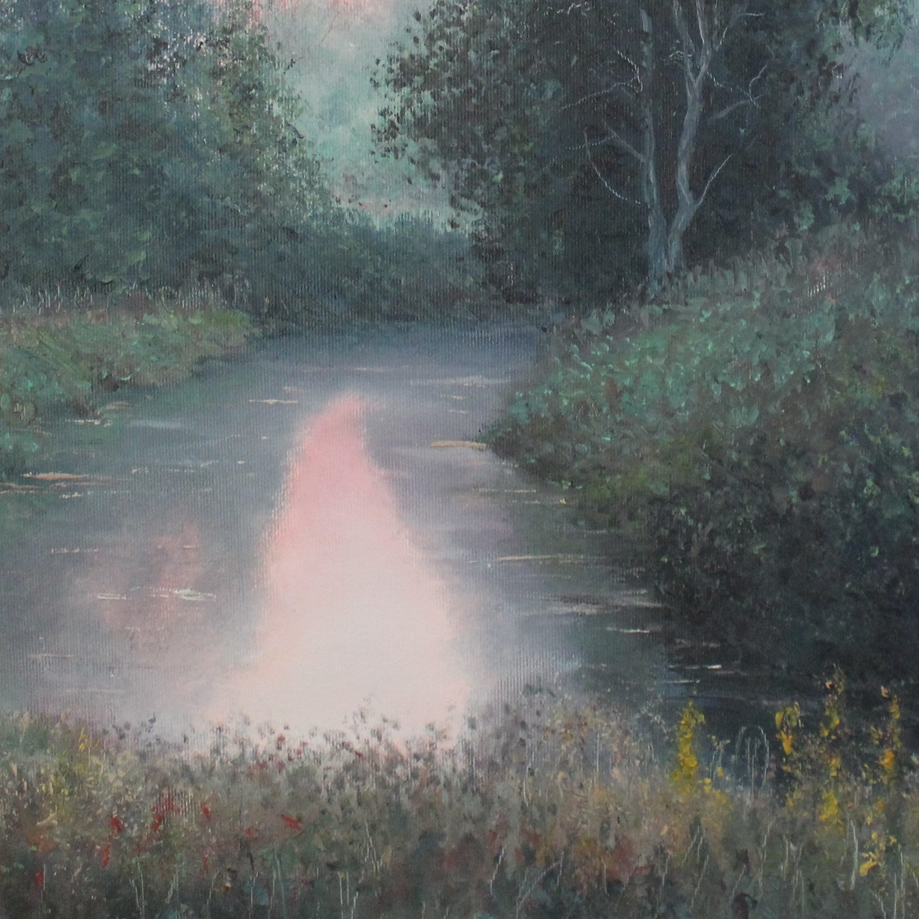 Hazy Evening in Summer Original Oil Painting, 50 X 60 Cm / 19.7 X 23.6 ...