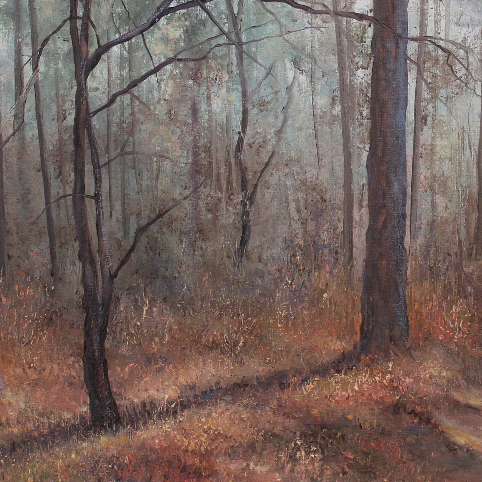 Into the Woods Original Landscape Oil Painting 45 X 55 Cm / - Etsy