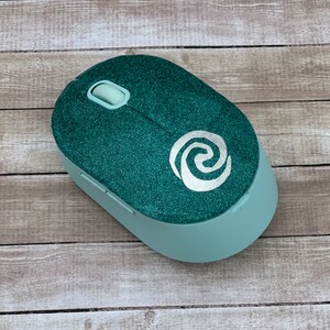 Glittered Computer Mouse Personalized Wireless Mouse Custom - Etsy